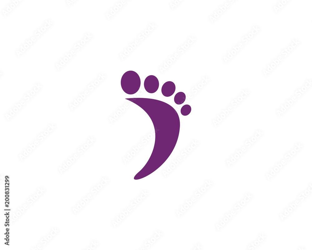 foot ilustration Logo vector Stock Vector | Adobe Stock