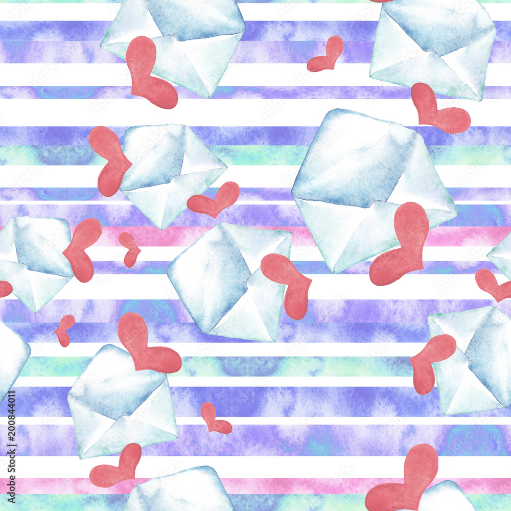 Watercolor seamless Watercolor borders texture, background. Blue,pink ...