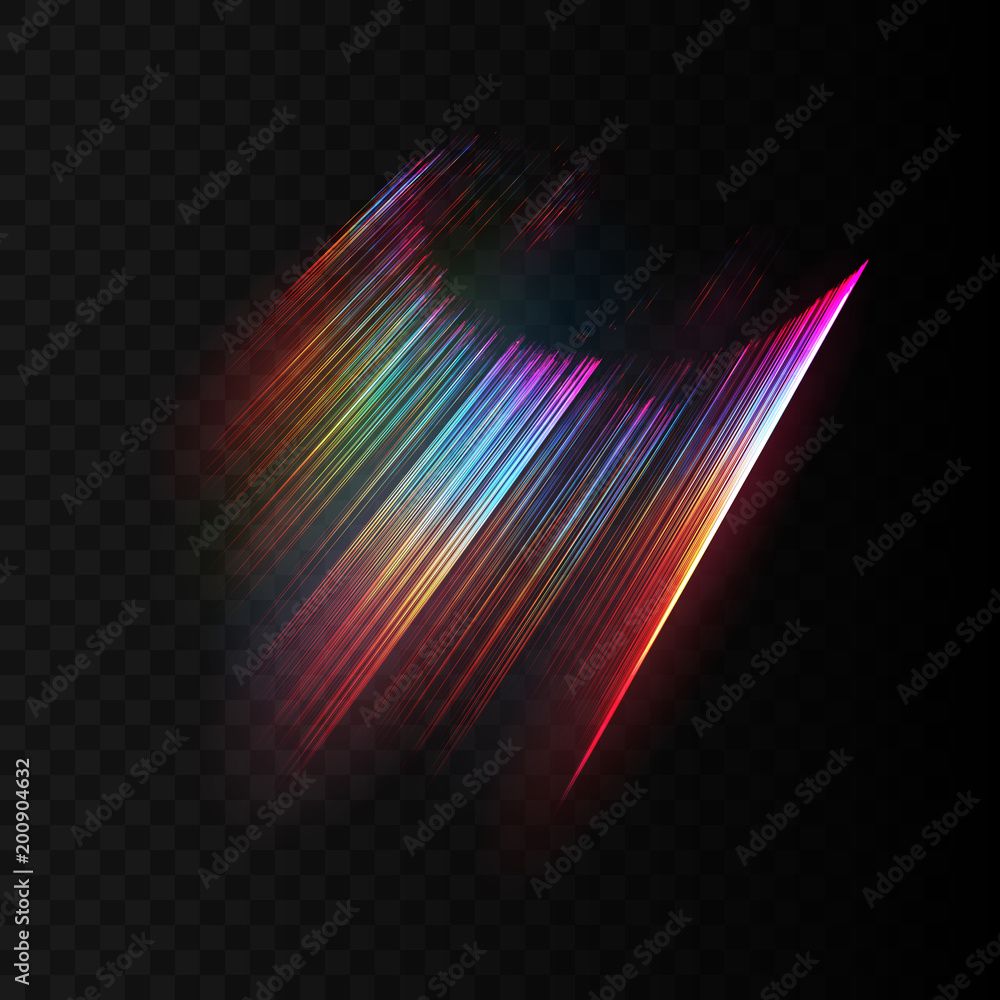 Aurora borealis transparent light effect Stock Vector | Adobe Stock