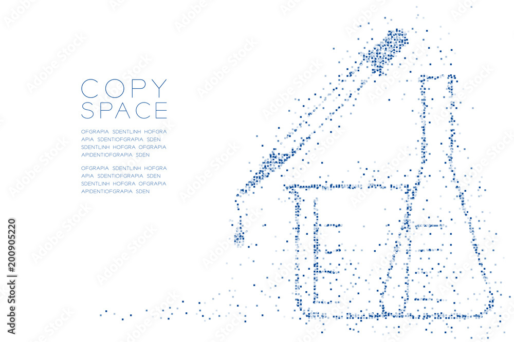 Abstract Geometric square box pattern Dropper, beaker and flask shape ...