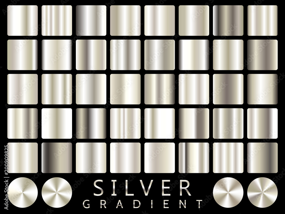 Silver background texture vector icon seamless pattern. Light ...