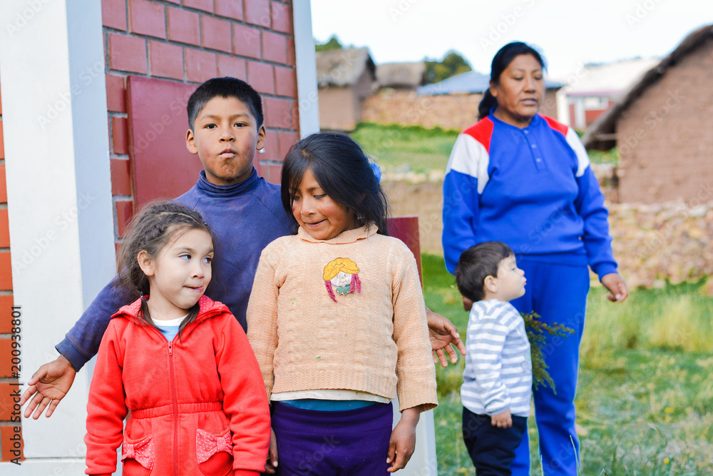 Happy Native American Family