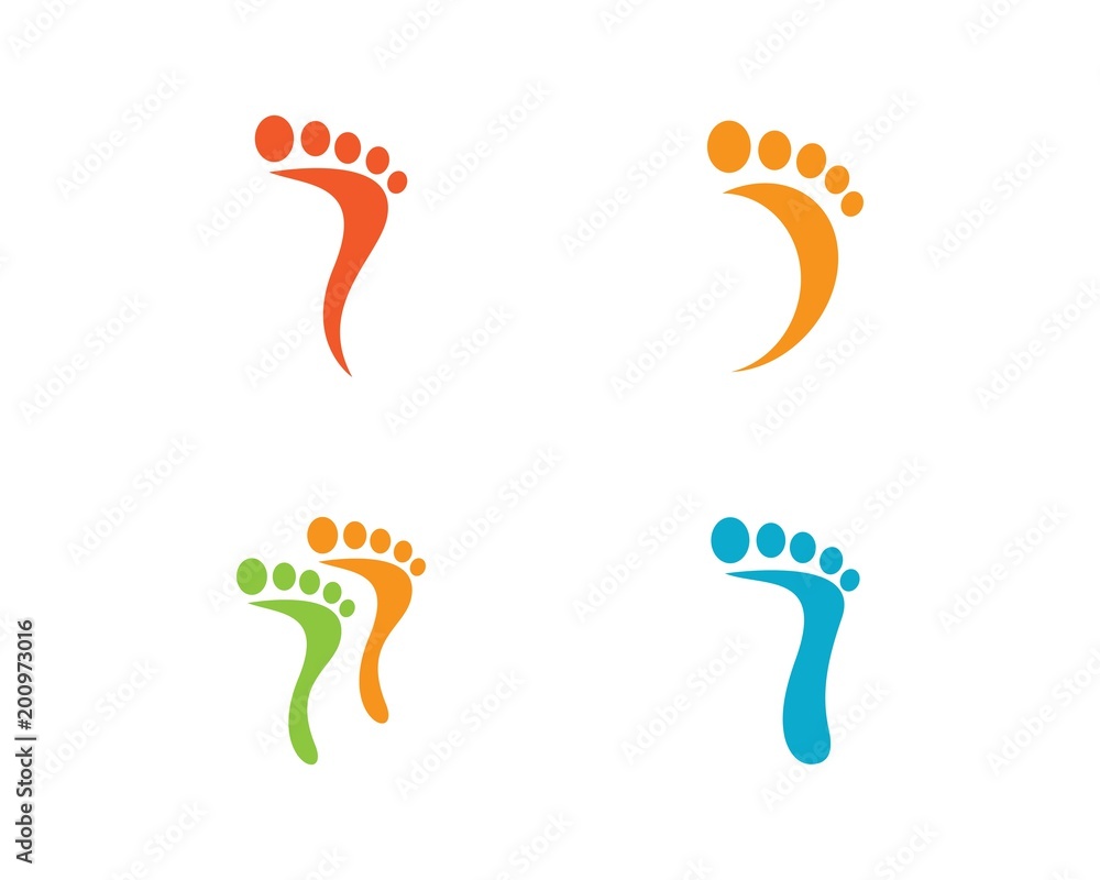 foot ilustration Logo vector Stock Vector | Adobe Stock