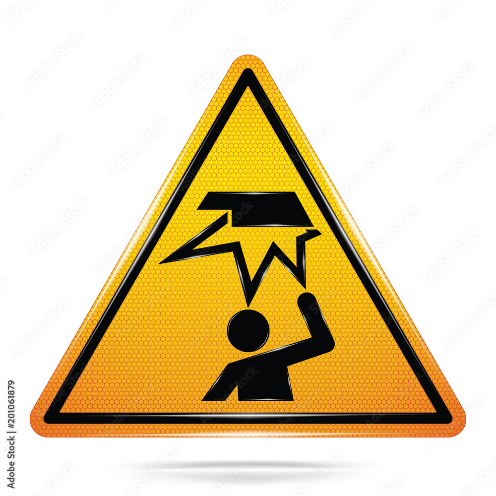 Vector and illustration of graphic style,Overhead Obstacle Symbol ...