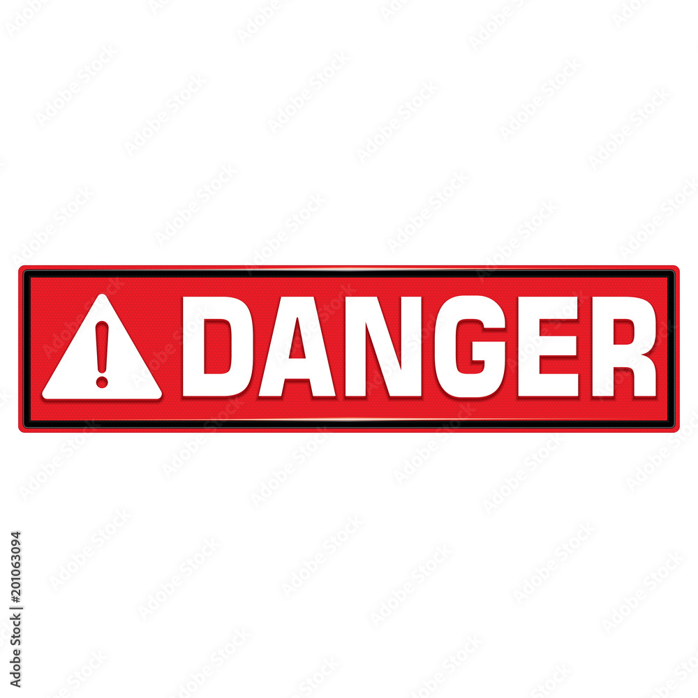 Vector and illustration of graphic style,Danger sign,Red rectangle ...