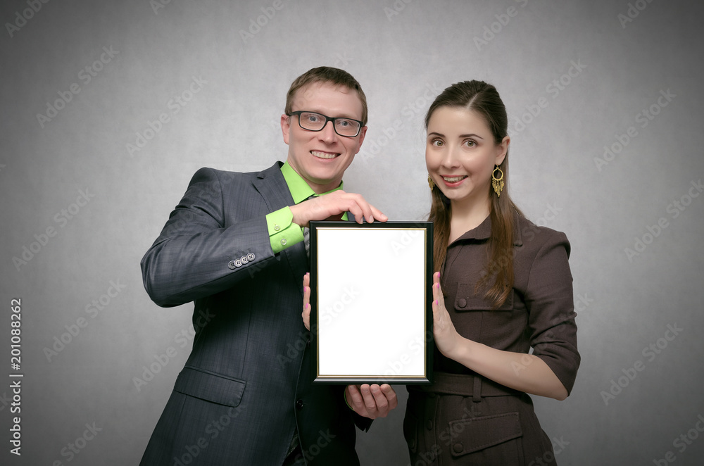 Awarding a diploma certificate to a best employee or student mock up ...