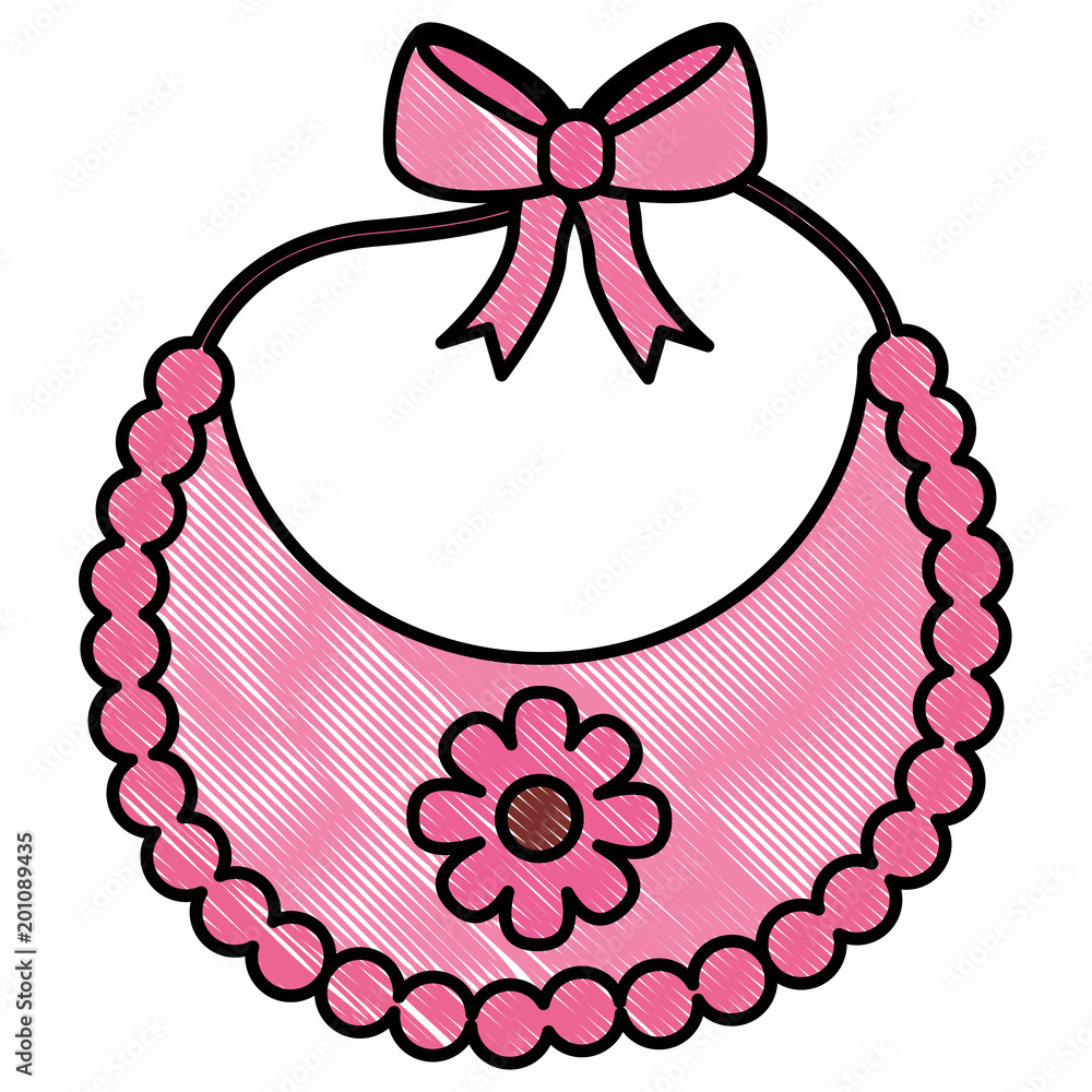 Pink Baby Bib Clip Art