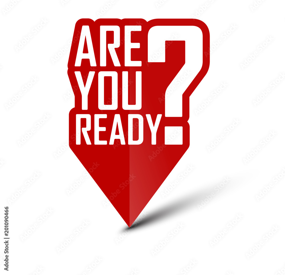 banner are you ready Stock Vector | Adobe Stock