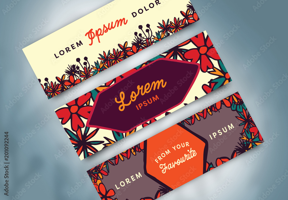 3 Email Header Layouts Stock Template | Adobe Stock