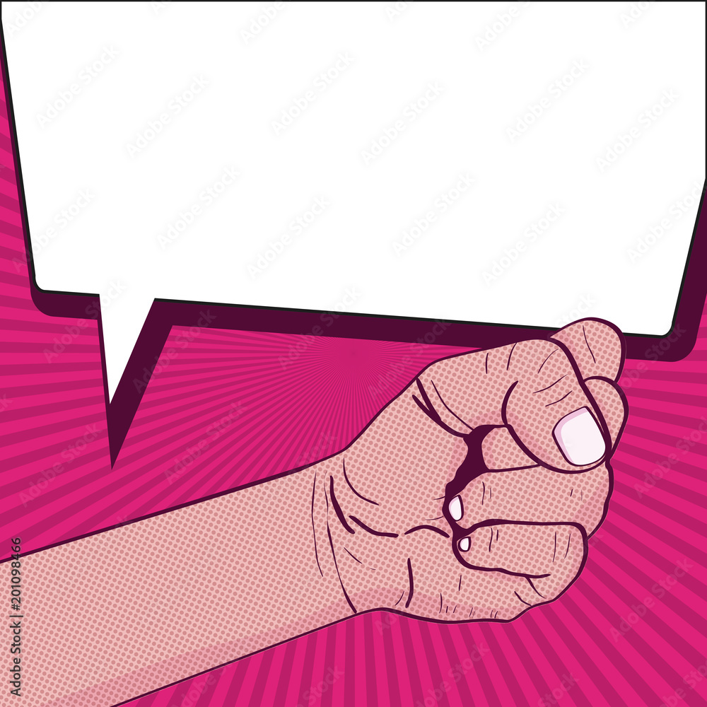 Girl power pop art Stock Vector | Adobe Stock