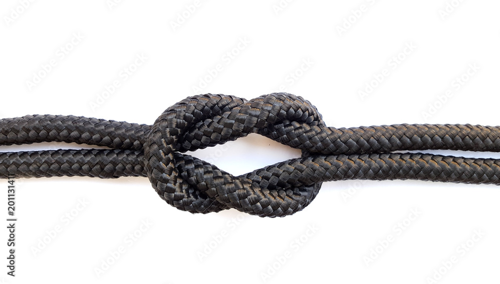 Square knot on white background Stock Photo | Adobe Stock