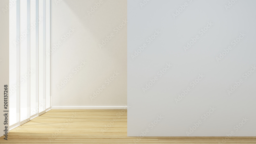 Empty room design for artwork - Interior simple design - 3D Rendering ...