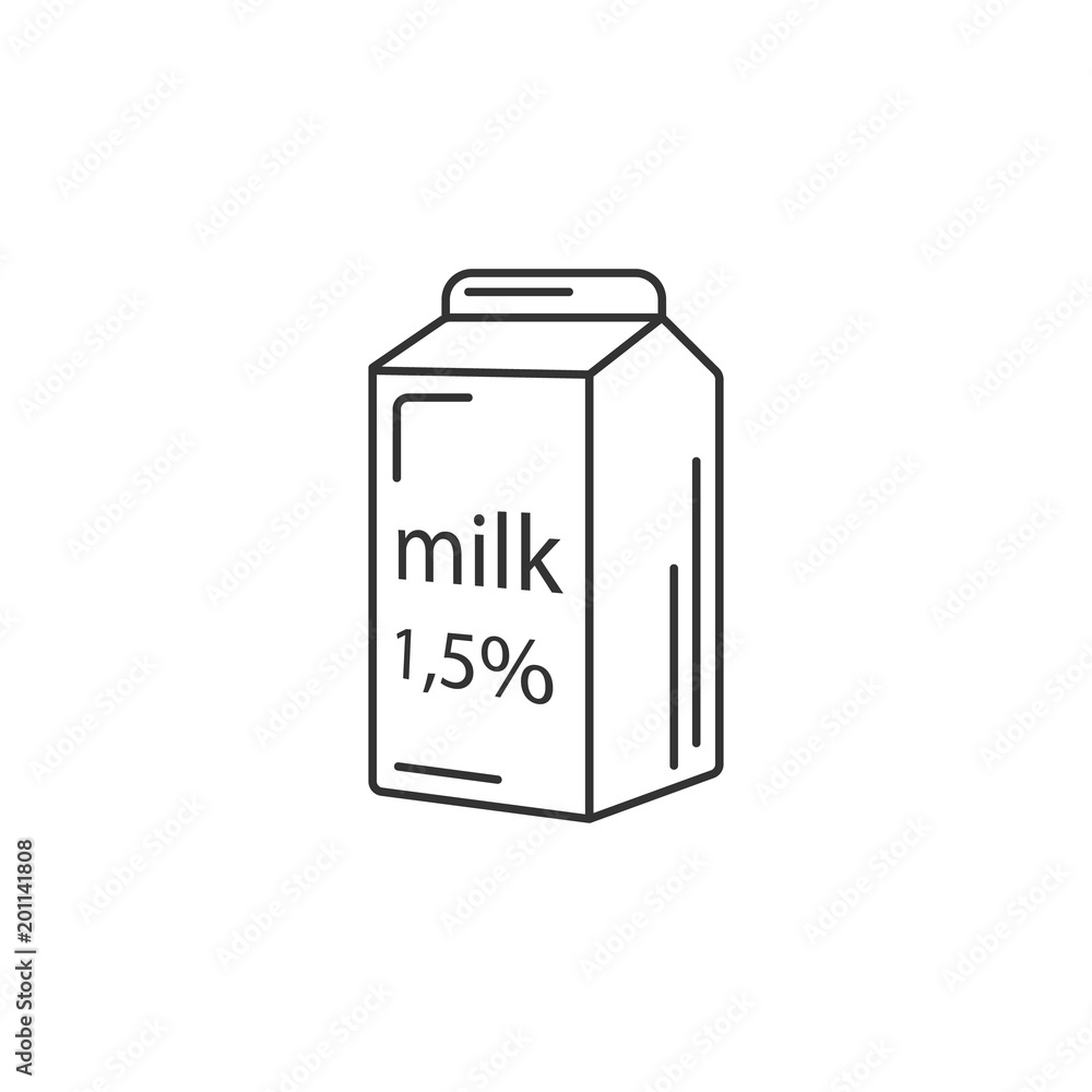 Milk icon. Simple element illustration. Milk symbol design template ...