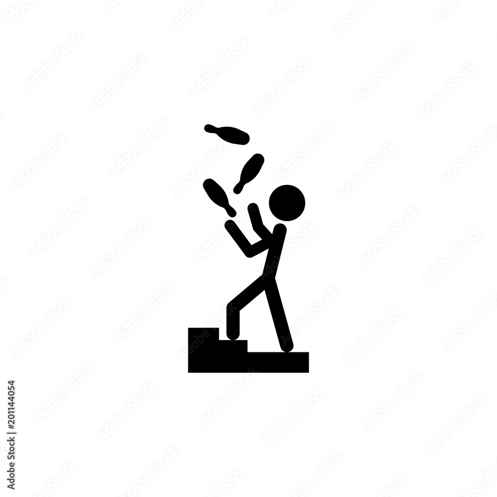 juggler icon. Element of theater and art illustration. Premium quality ...
