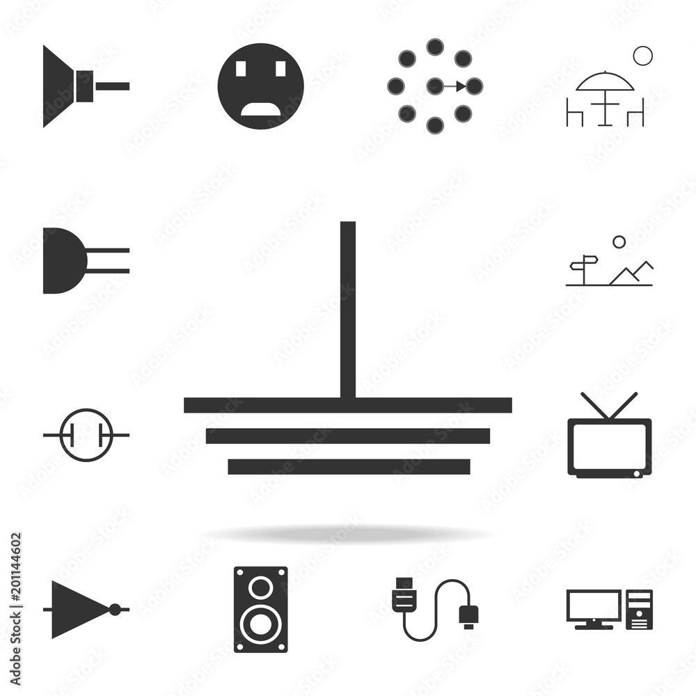 Electronic circuit symbol icon. Detailed set of web icons. Premium ...