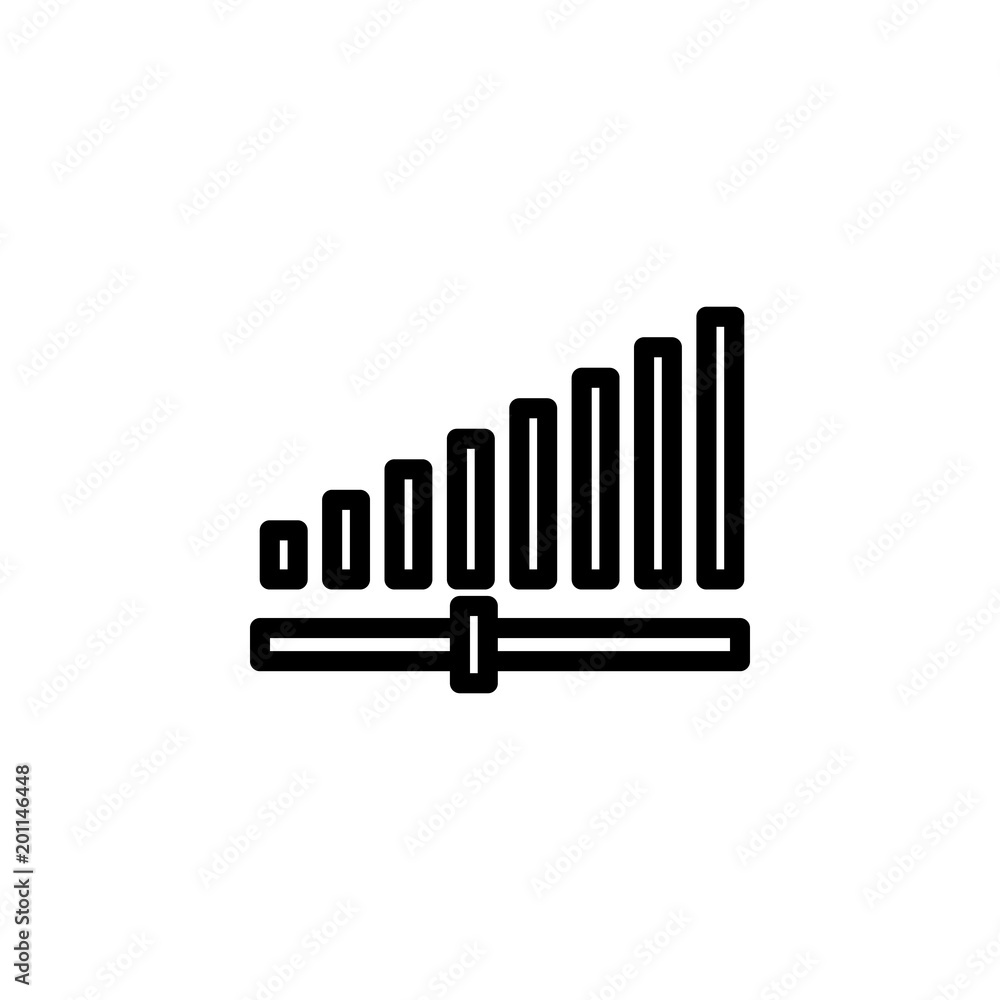 signal strength icon. Element of minimalistic icons for mobile concept ...