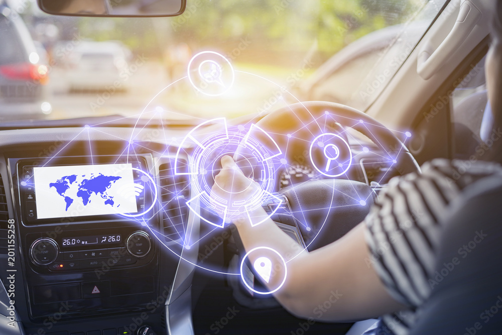 vehicle and graphical user interface(GUI). intelligent car,car system ...