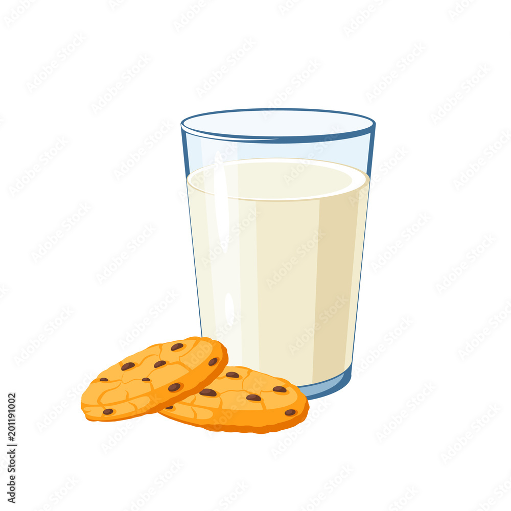 Milk And Cookies Cartoon