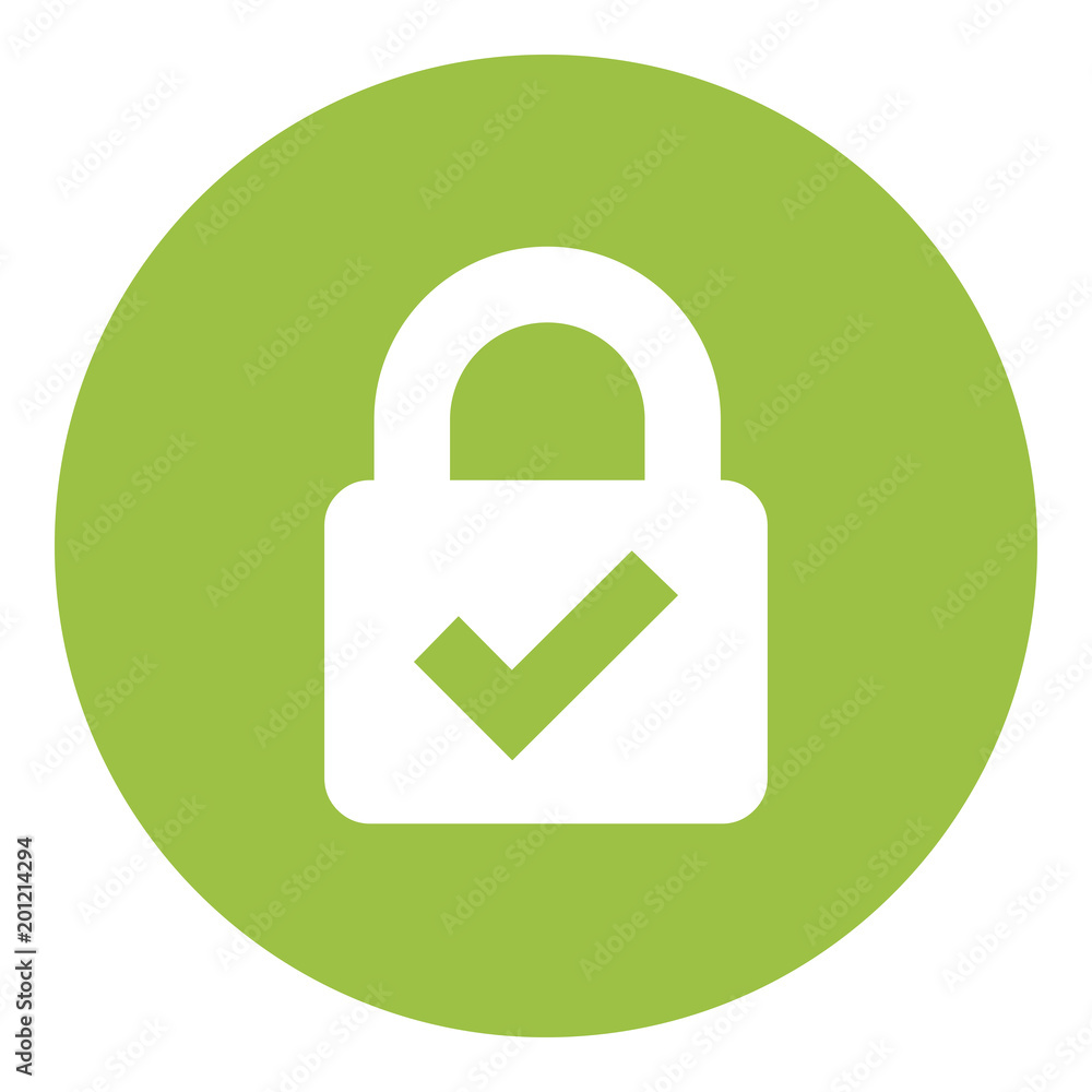 Web Security Lock Icon Stock Vector | Adobe Stock