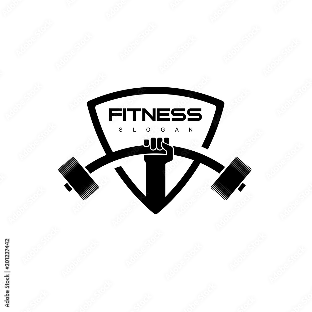 Gym Logo, Fitness Icon Stock Vector | Adobe Stock