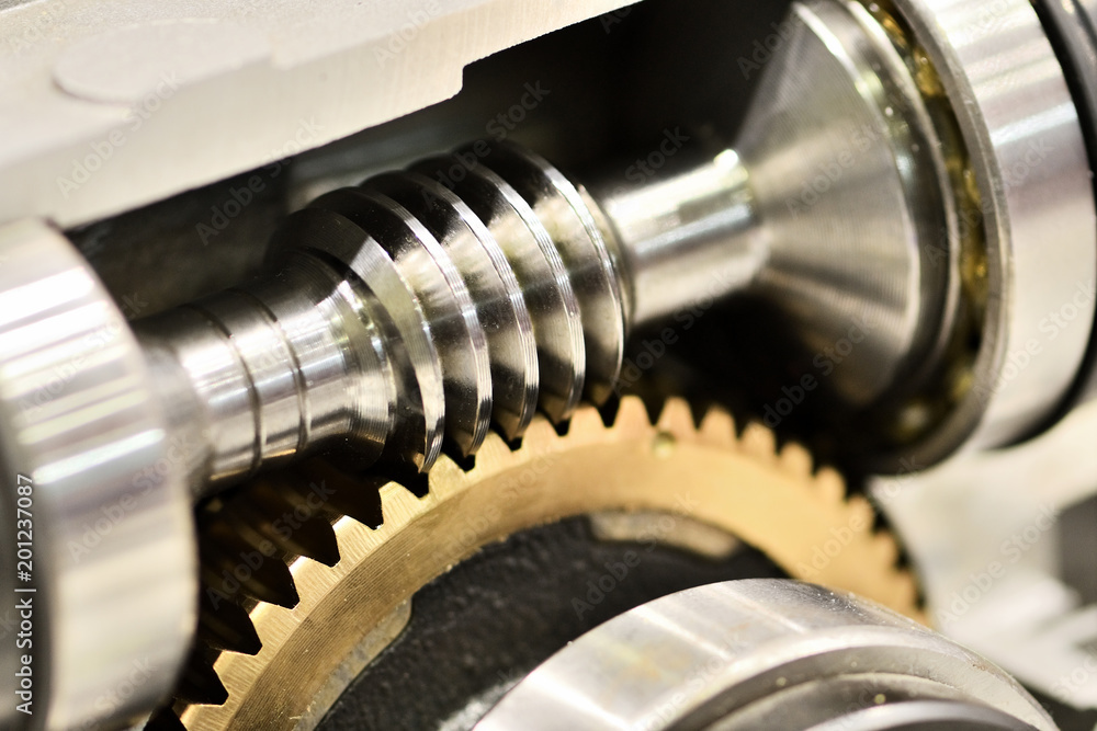 worm gear or worm drive tramsission Stock Photo | Adobe Stock