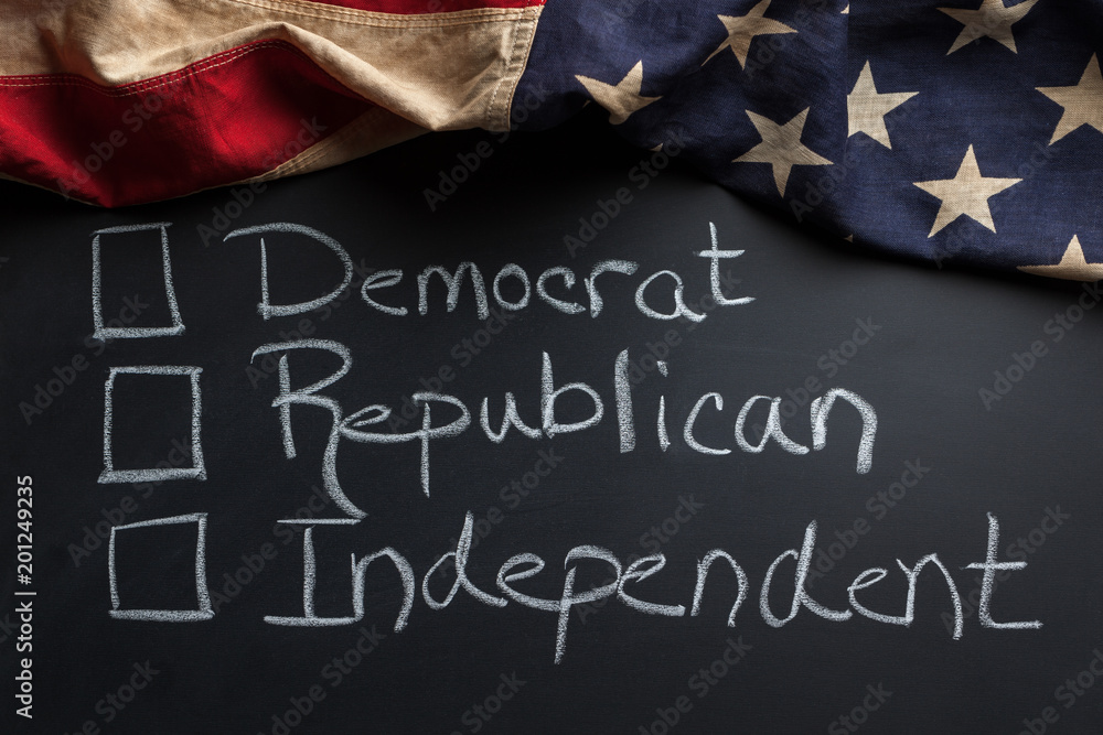 Political Party Checkbox Sign Stock Photo | Adobe Stock