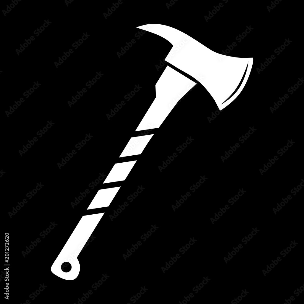 Firefighter Axe Silhouette