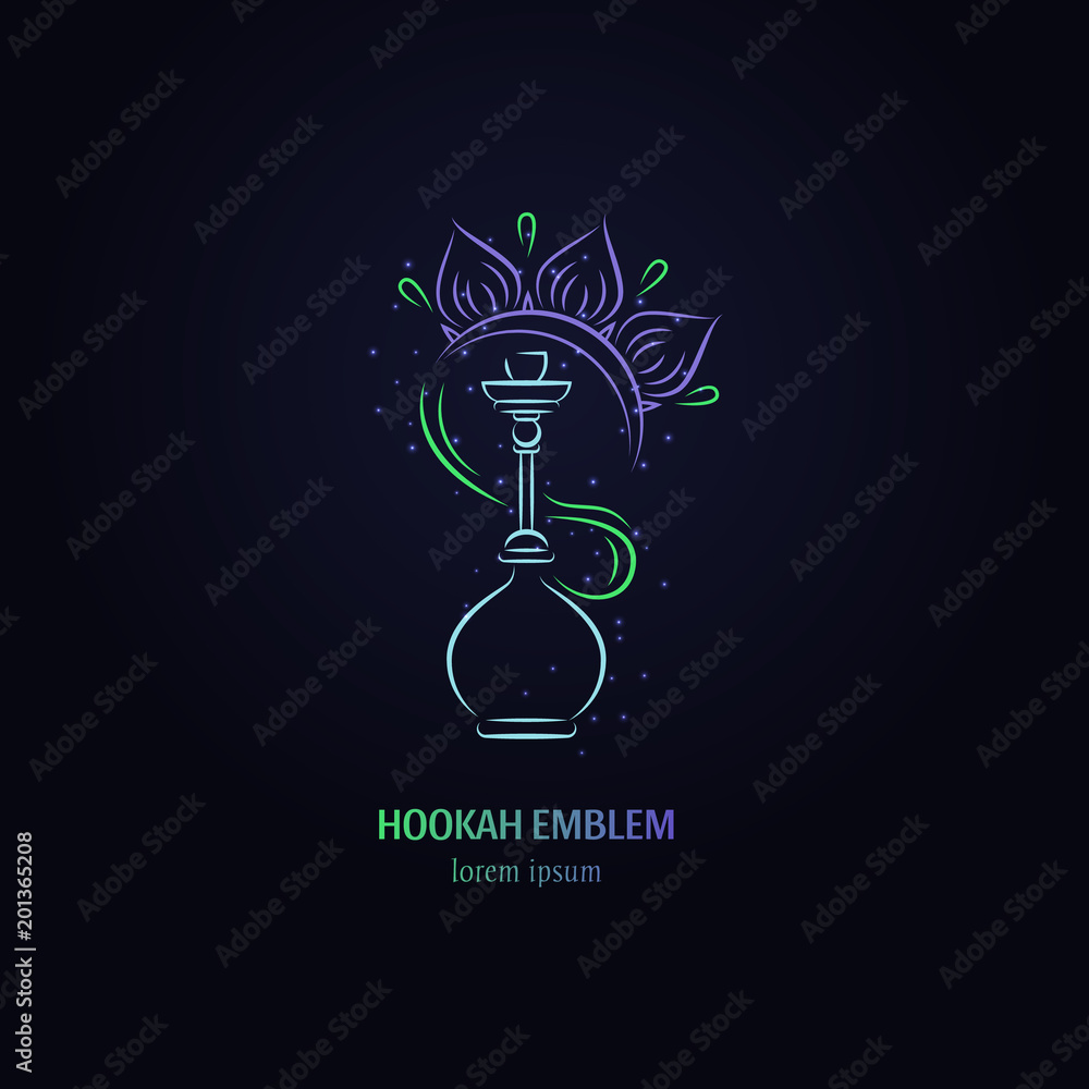 Hookah vector logo Stock Vector | Adobe Stock