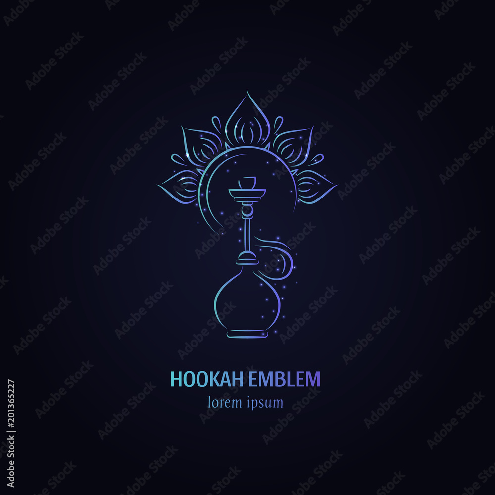 Hookah vector logo Stock Vector | Adobe Stock