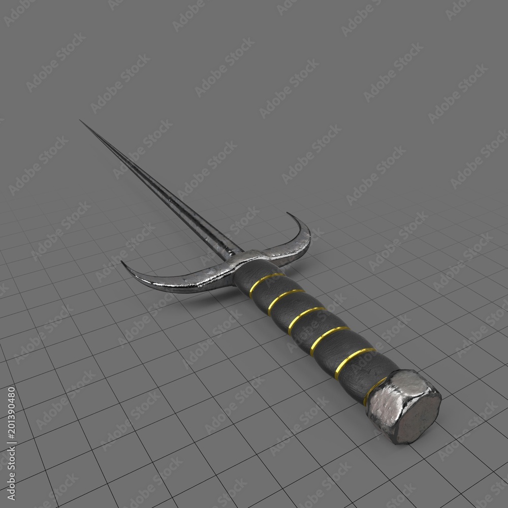 Japanese dagger Stock 3D asset | Adobe Stock