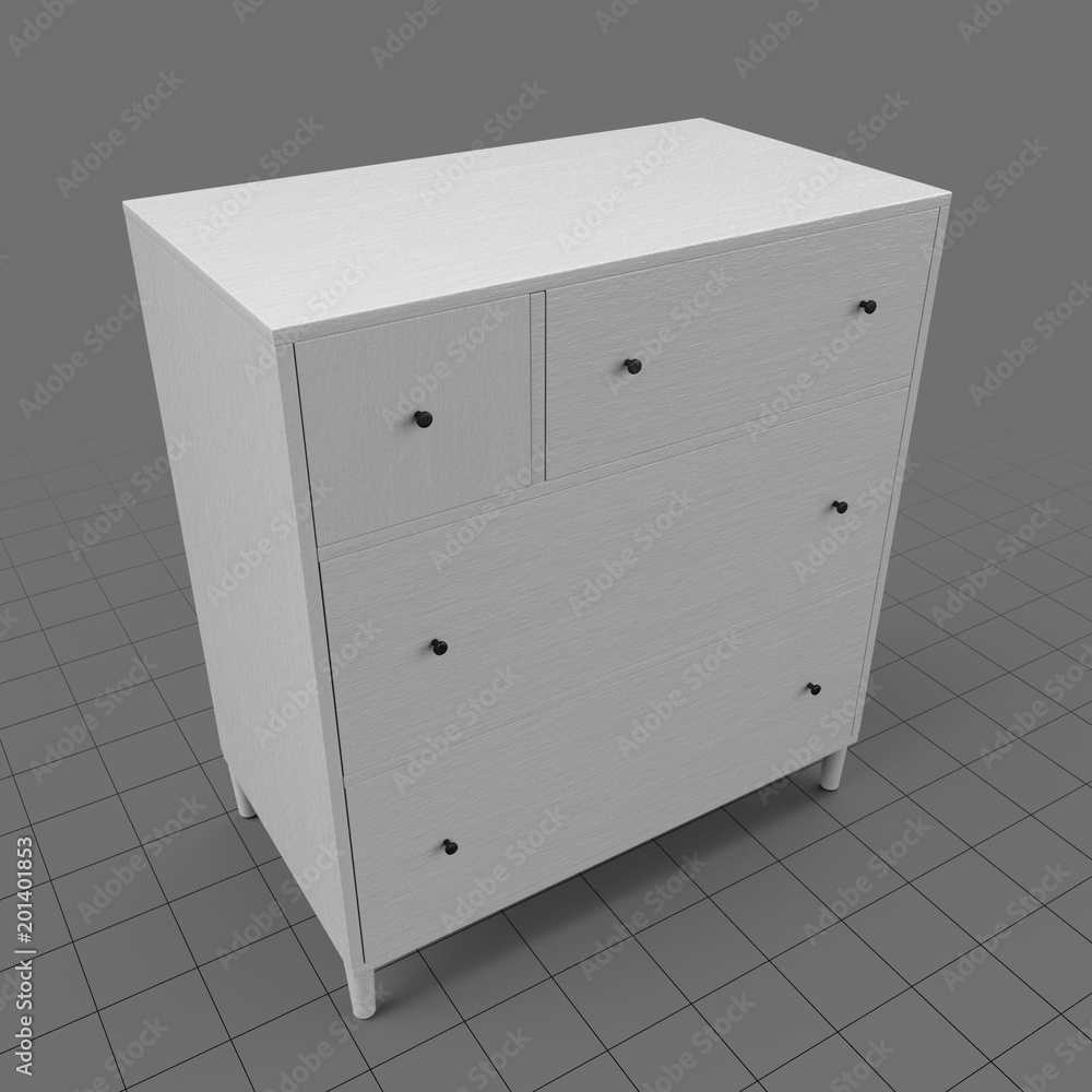 Cottage commode Stock 3D アセット | Adobe Stock