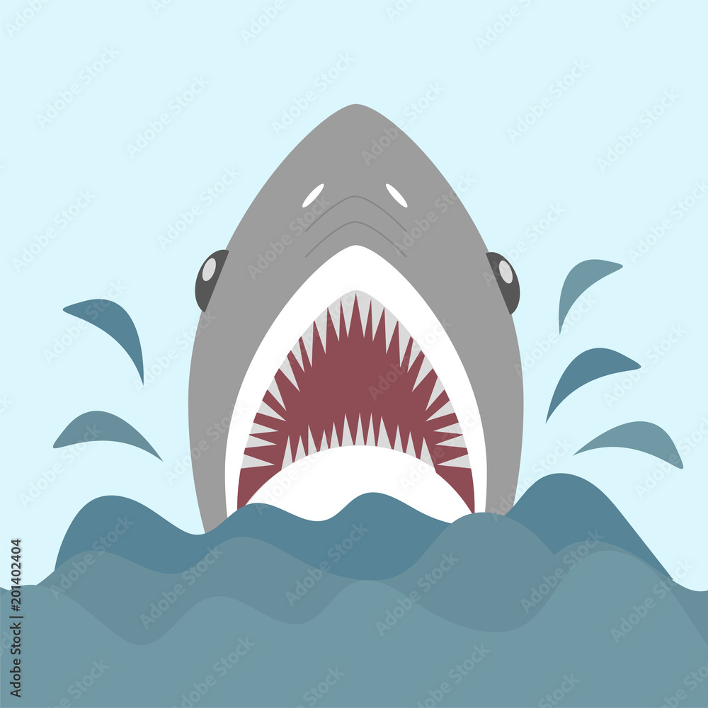 Shark Jaws Vector