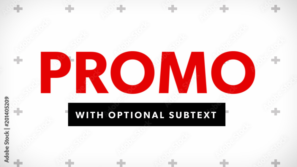 Plus Sign Animated Title 2 Stock Template | Adobe Stock