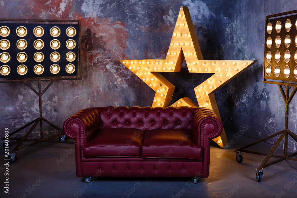 sofa star lamp Stock Photo | Adobe Stock