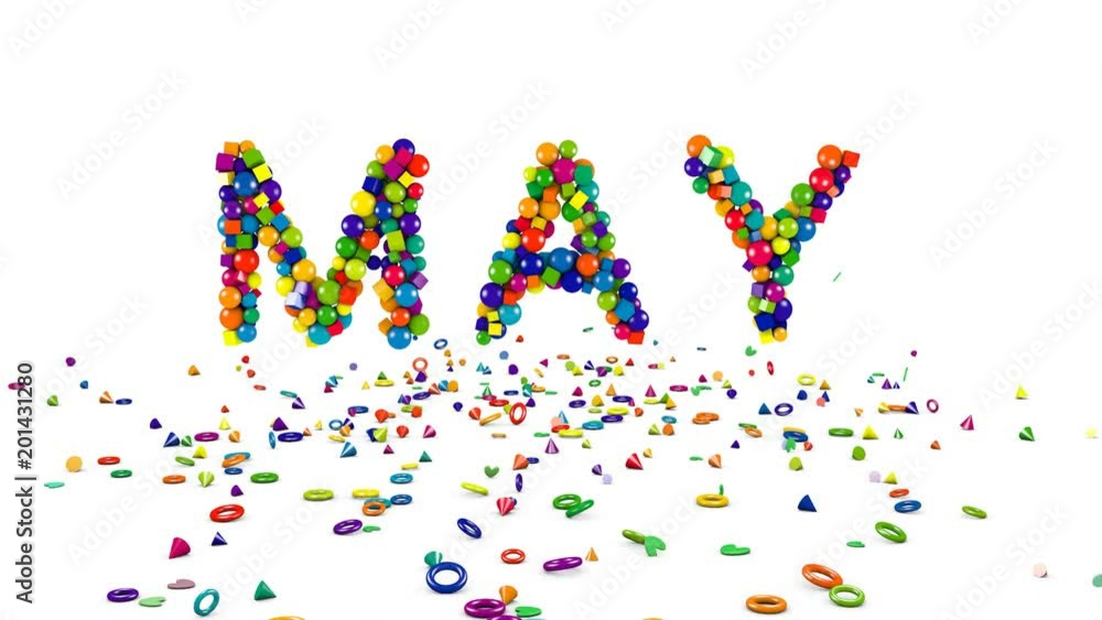 May_spring_color_animation_typeA Stock Video | Adobe Stock