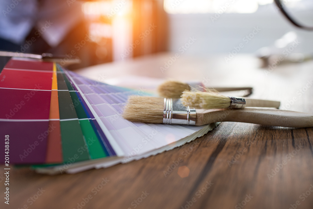 Color palette, guide of paint Stock Photo | Adobe Stock