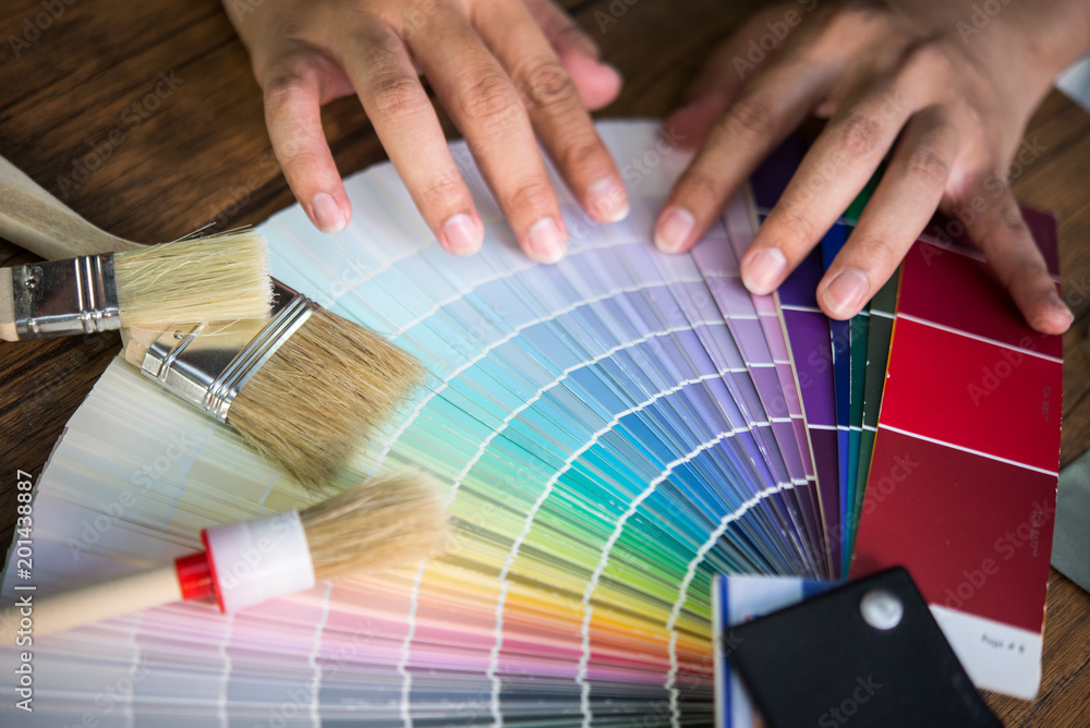 Colour swatches of many colours Stock Photo | Adobe Stock
