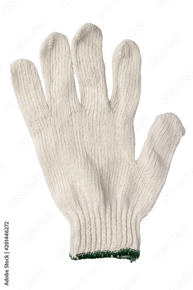 cotton glove isolated on white background foto de Stock | Adobe Stock