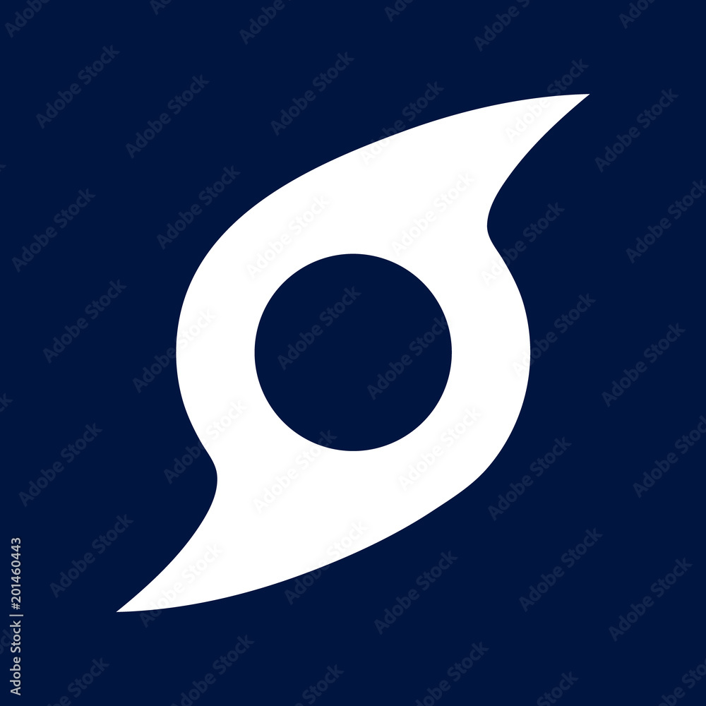 hurricane symbol icon vector Stock Vector | Adobe Stock