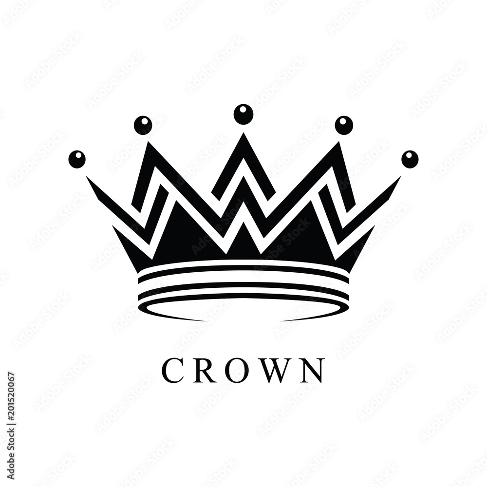 Crown Logo abstract design vector template Stock Vector | Adobe Stock
