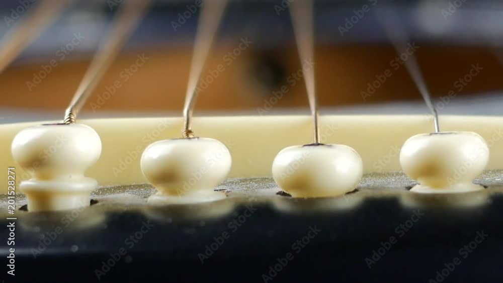 guitar strings close up Stock Video | Adobe Stock