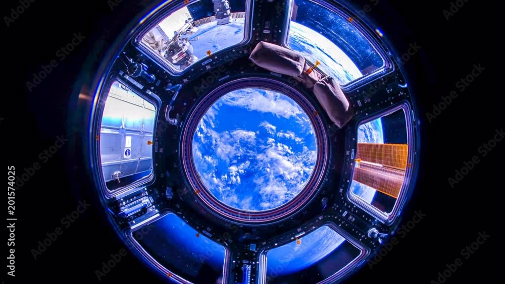 Planet Earth seen from the International Space Station over the earth ...