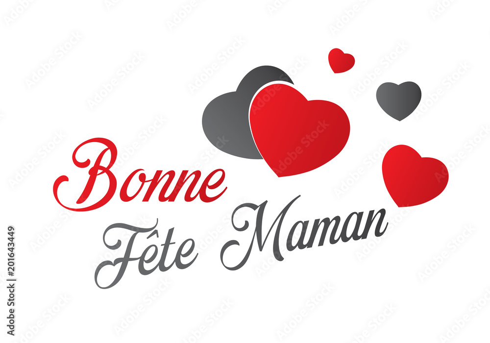 Bonne fête maman Stock Vector | Adobe Stock