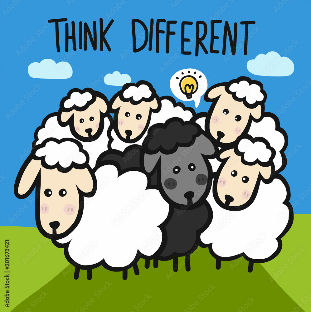 Mad Sheep Cartoon