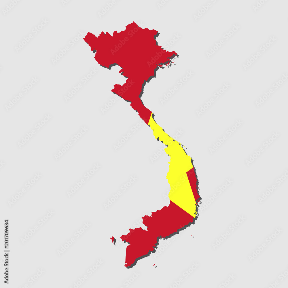 Poster Vietnam Map Flag,Vietnam Map with Flag Vector – Wall Art | UkPosters