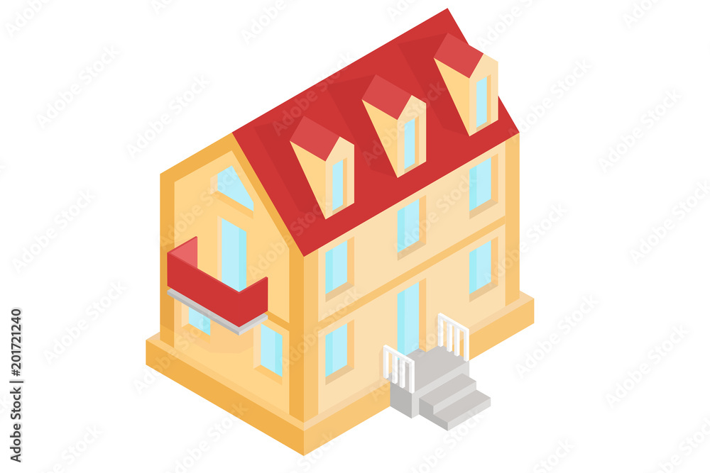 Isometric Drawing House