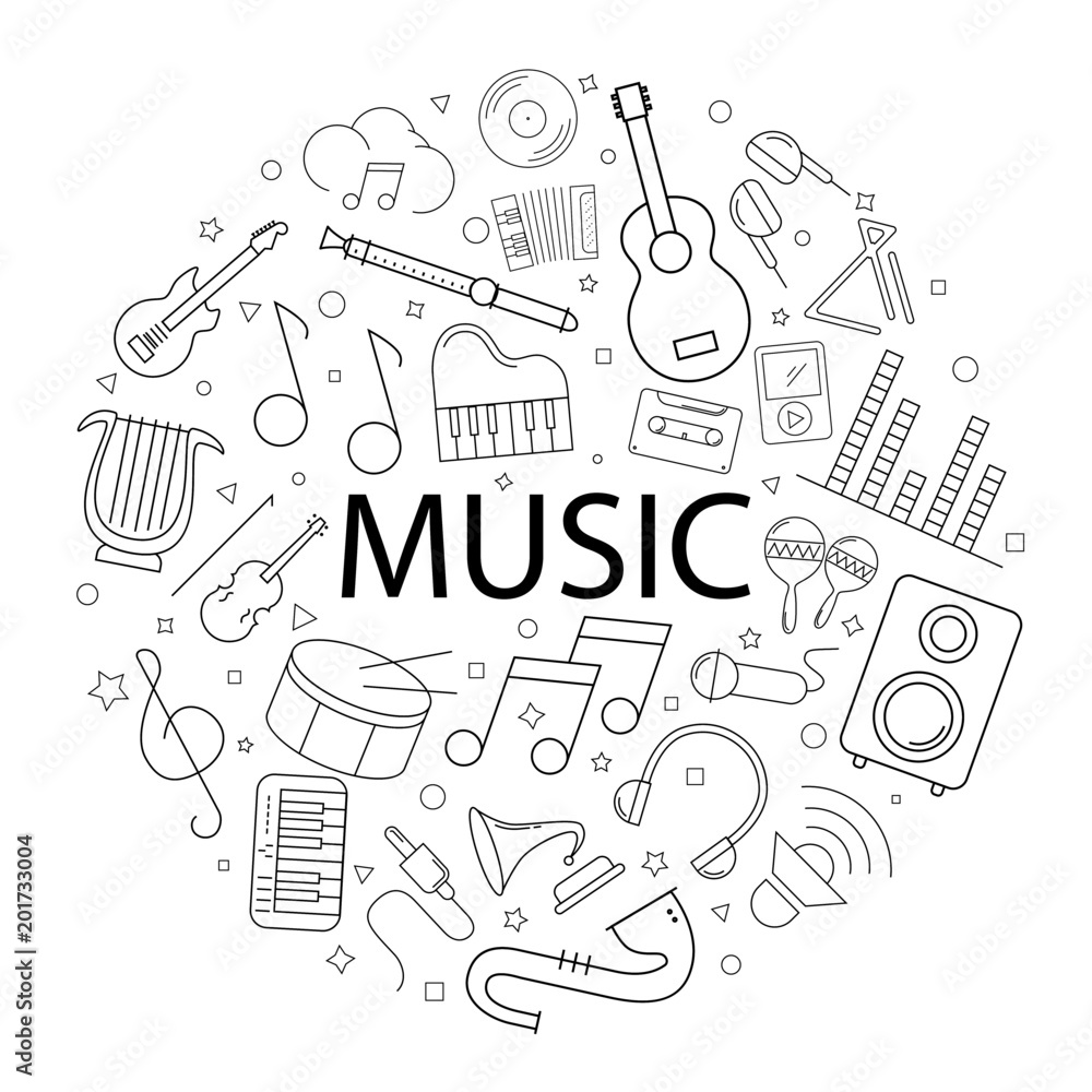 Drawings Of The Word Music