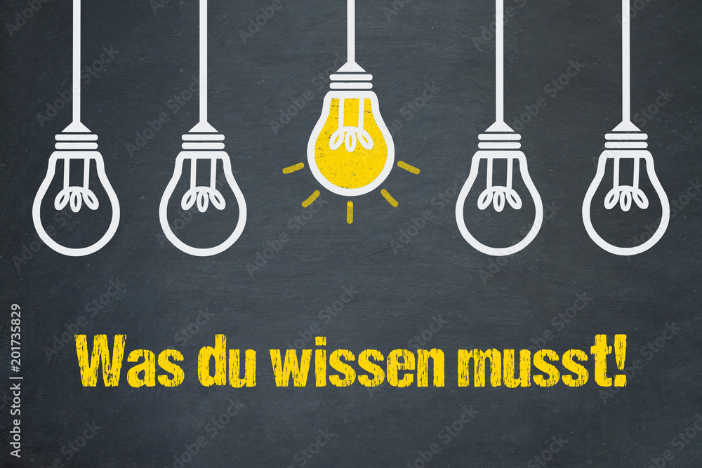 Was du wissen musst! Stock Illustration | Adobe Stock Was du wissen musst! Stock Illustration | Adobe Stock