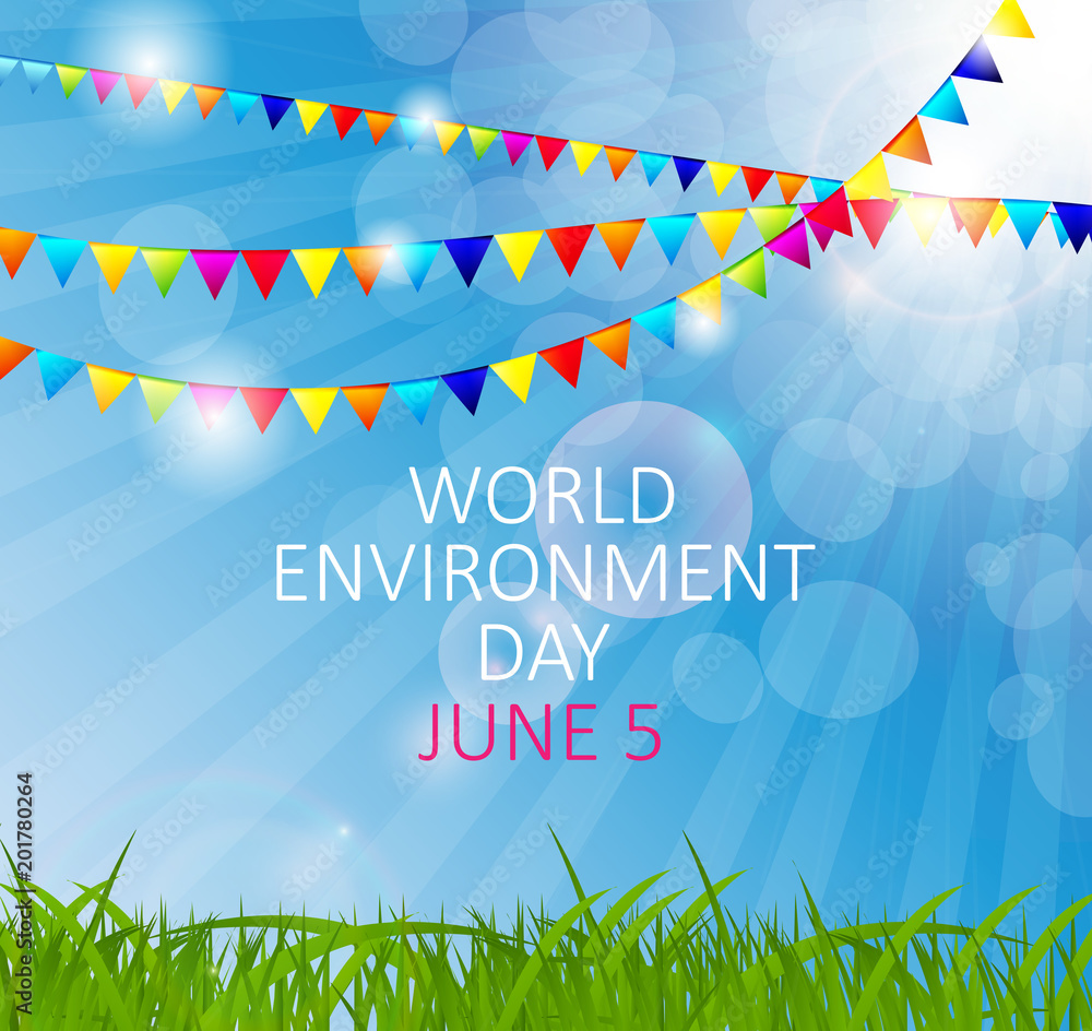 World environment day concept background. Vector Illustration Stock ...