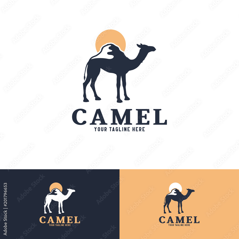 Camel Logo Template Design. Creative Vector Emblem, for Icon or Design ...
